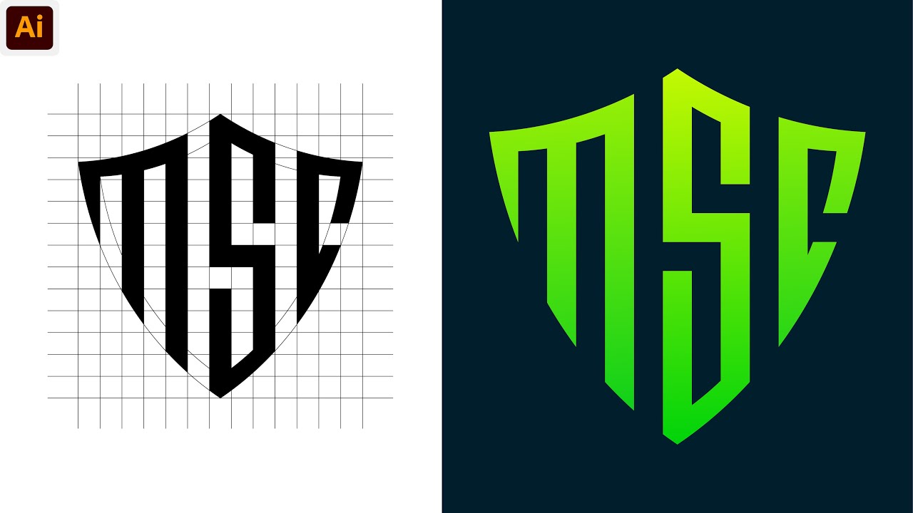 Illustrator Logo Design Tutorial | Adobe Illustrator CC #designerlima # ...