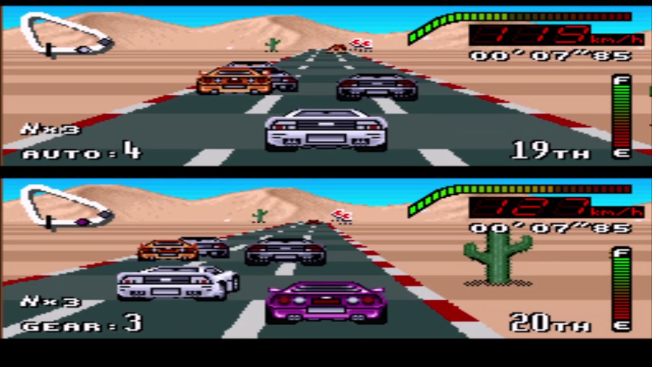 top gear 1 super nintendo - YouTube