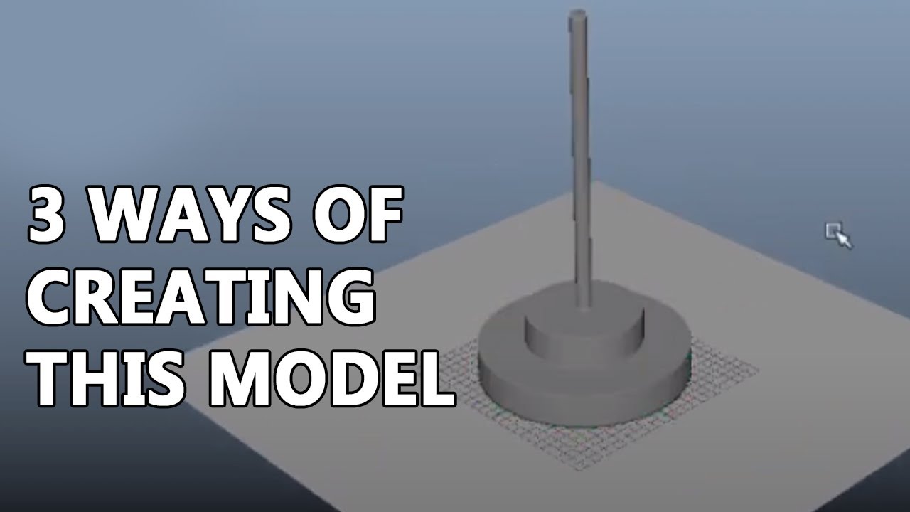 Maya for Beginners | Modeling a FLAG POST | | Learn Maya | Arunpixart ...