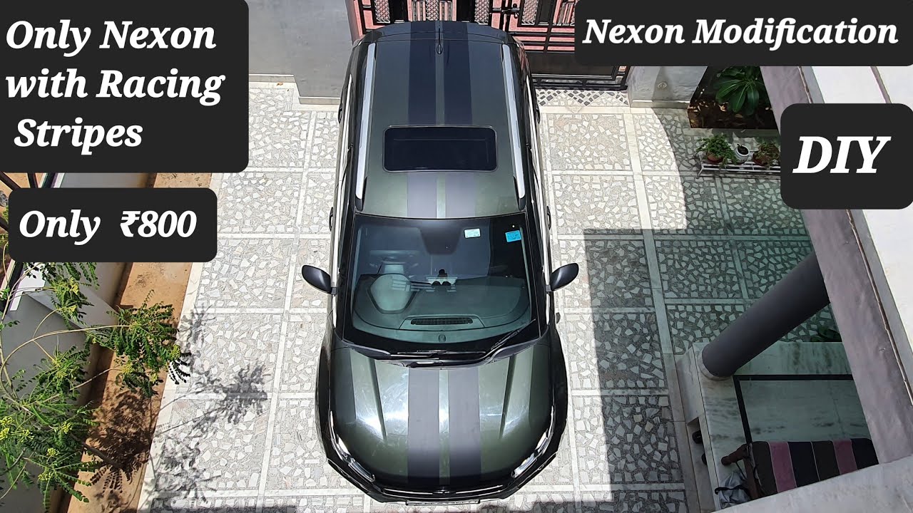TATA NEXON RACING STRIPES INSTALLED | ONLY IN INDIA !! - YouTube