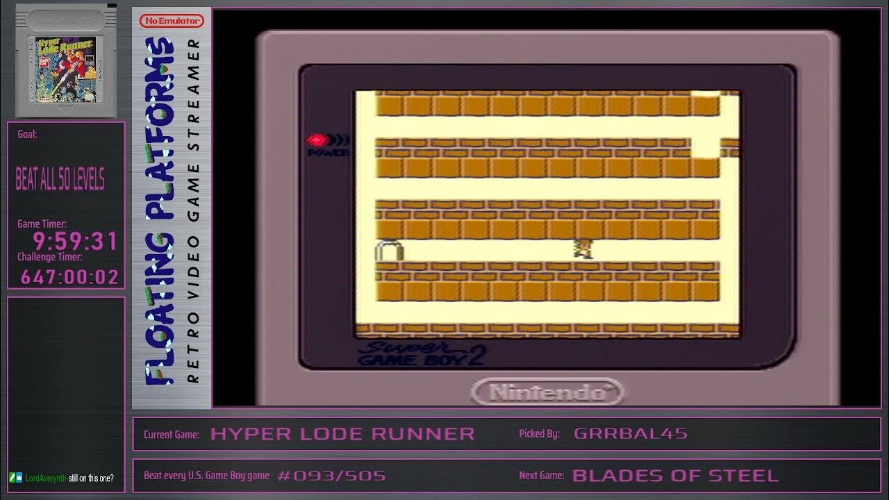 Hyper Lode Runner - Beat Every Original Game Boy Game #93/505 (Part 4 of 12) - YouTube