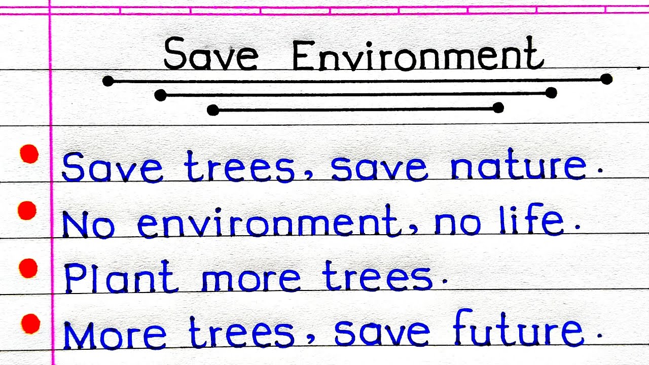 10 Ways to Save The Environment | 10 Lines on Save Environment | How To ...