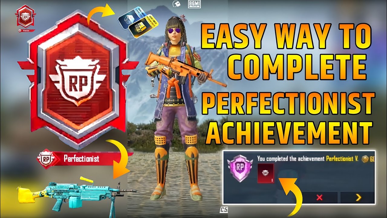 EASY WAY TO COMPLETE PERFECTIONIST ACHIEVEMENT IN BGMI TITLE | HOW TO ...