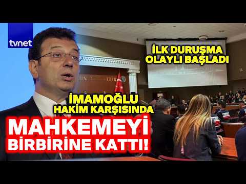Duruşma olaylı başladı! İmamoğlu mahkeme düzenini bakın nasıl bozdu