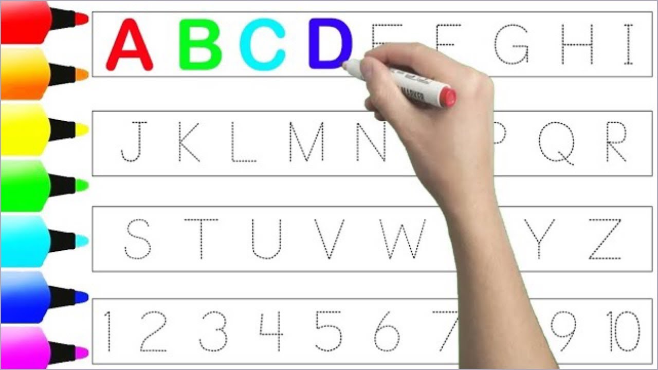 Learn ABCD Alphabet and numbers Counting 123.Shapes for kids and ...