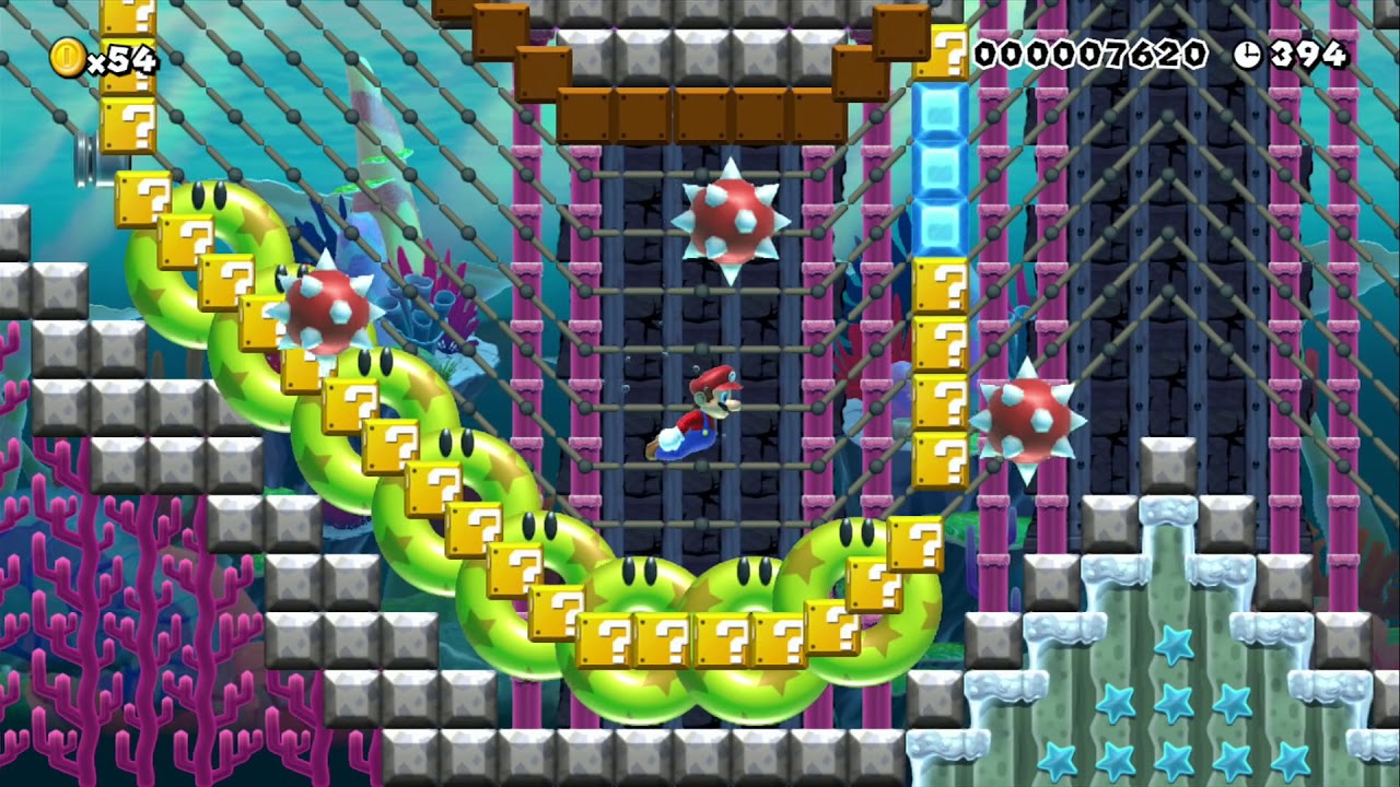 SQUEEZIE SUBMARINE by ★OKIdooKY★ - SUPER MARIO MAKER - NO COMMENTARY ...