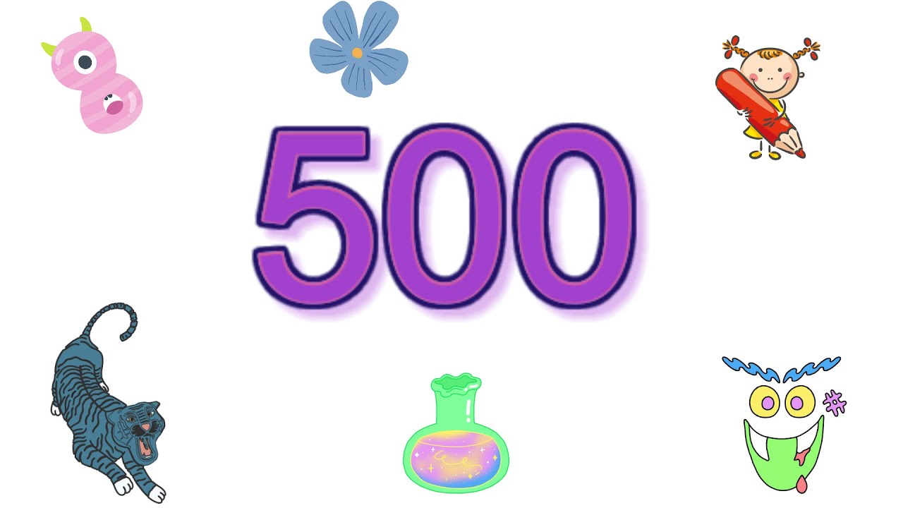 Counting Numbers for Preschoolers l Count to 500 l Nursery Rhymes for ...