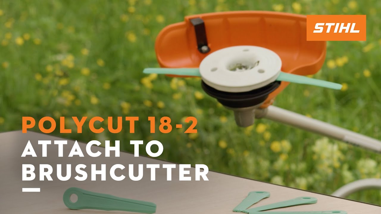 Attach PolyCut 18-2 to brushcutter | STIHL - YouTube