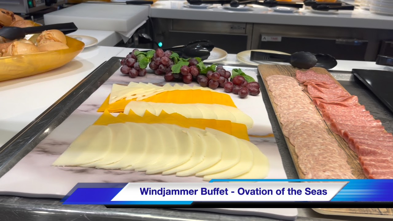 Windjammer Buffet - Ovation of the Seas - Lunch Time 02/10/2021 - YouTube