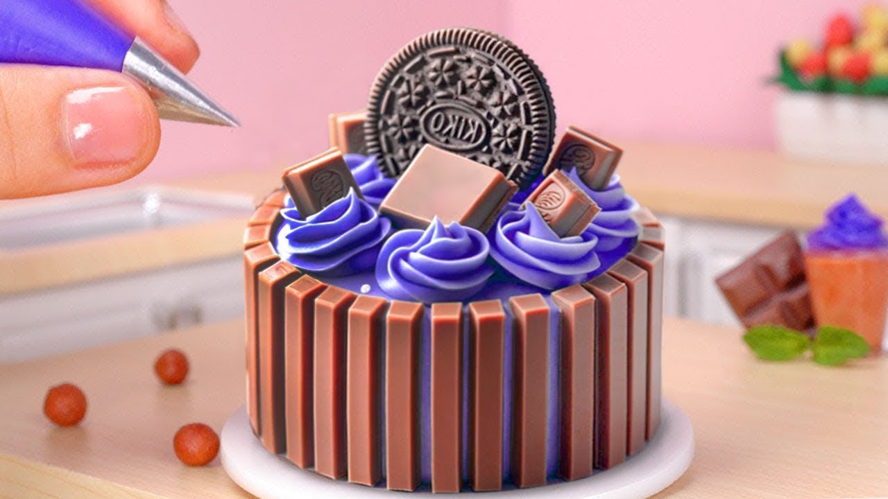 Satisfying Miniature Chocolate Cake Decorating Tutorials 🎂 Easy and Tasty Tiny Rainbows Recipe ...