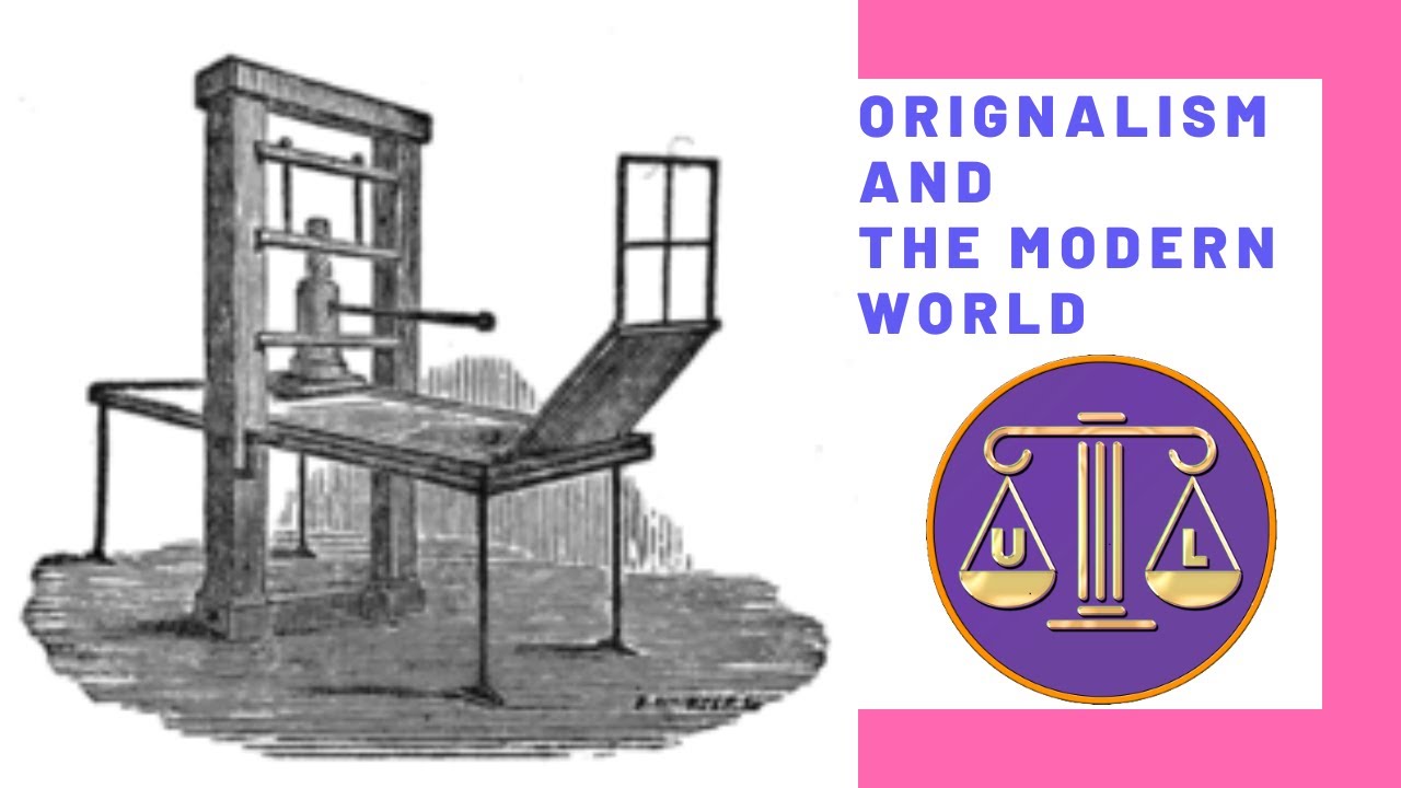 Constitutional Originalism Today (Excerpt) - YouTube
