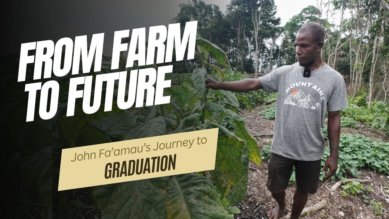 From Farm to Future: John Fa'amau's Journey to Graduation - YouTube