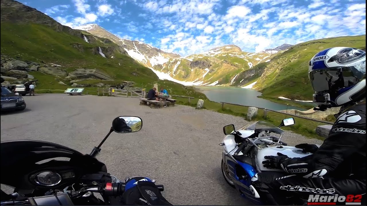 The Most Beautiful Road in Europe Großglockner Alpine Pass. Motocyklem ...
