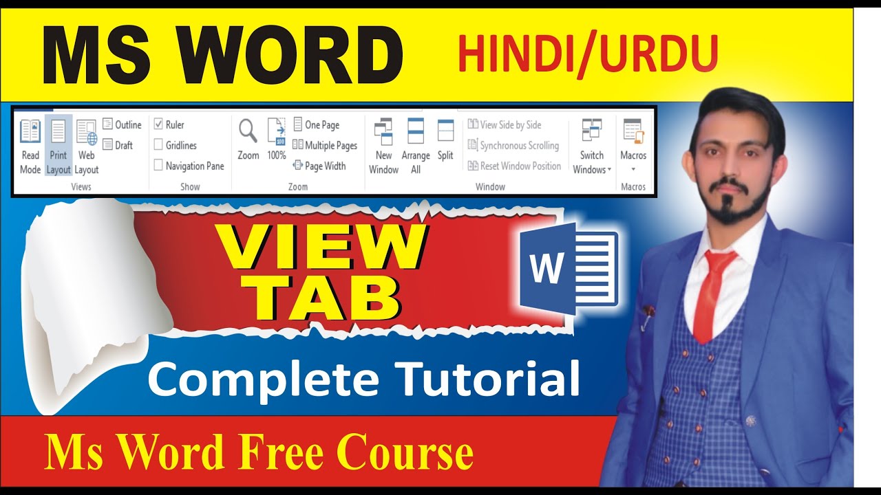 Learn MS Word View Tab | Complete Microsoft Word Tutorial 2013 - YouTube