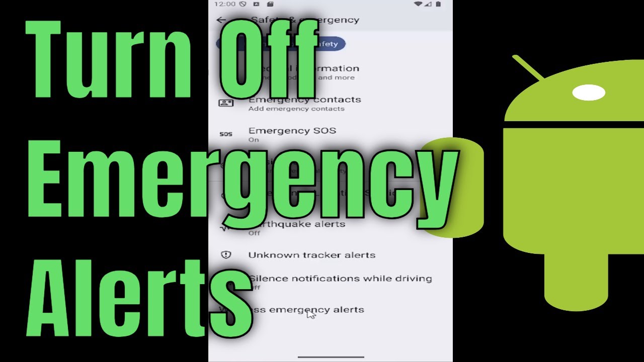 How To Turn Off Emergency Alerts on Android (2026) - YouTube