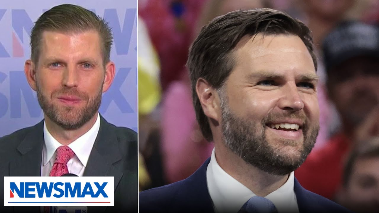JD Vance is 100% aligned with my father: Eric Trump | Wake Up America ...