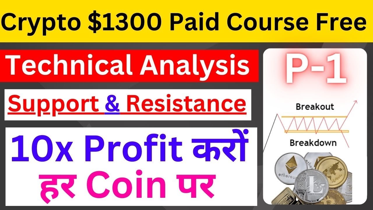 Full Crypto Technical Analysis Course Support & Resistance Price Action (P-1) - YouTube