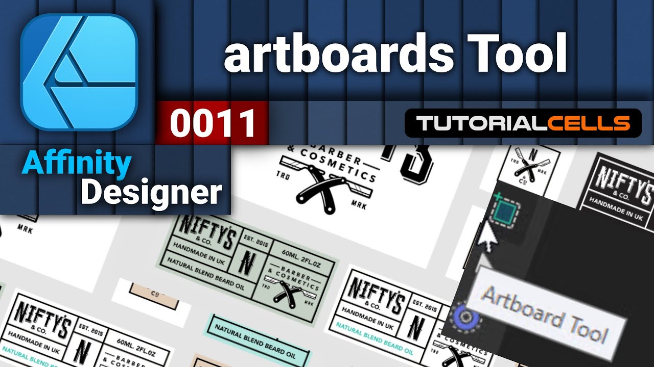 0011. artboard tool ( art board ) in Affinity designer - YouTube