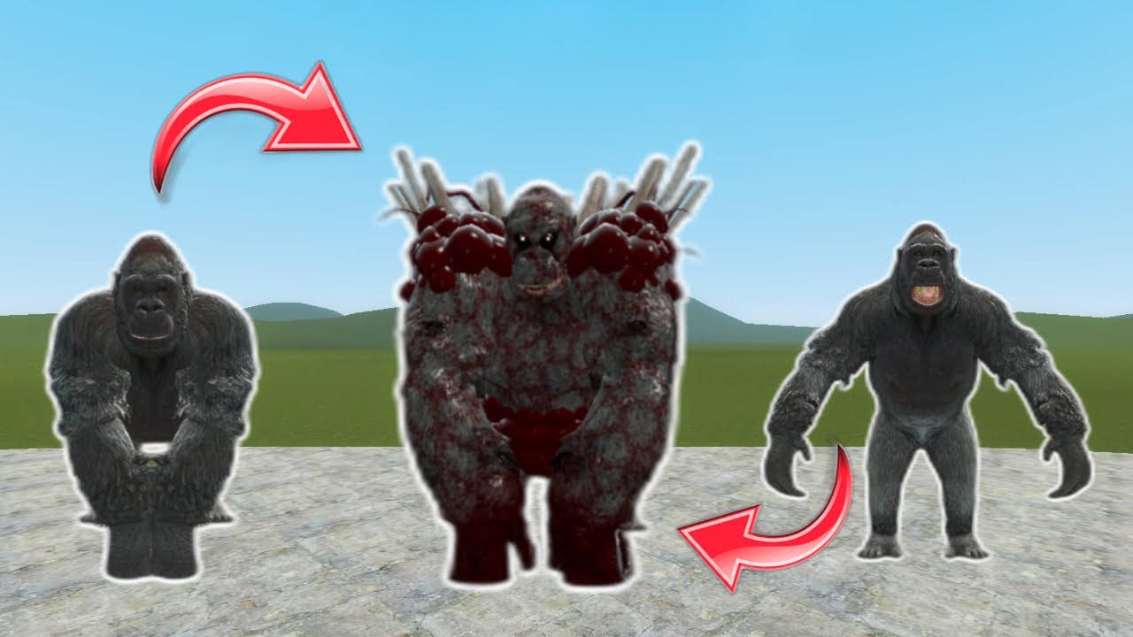 NEW INFECTED GORILLA ZOOCHOSIS MUTANT Garry`s Mod - YouTube