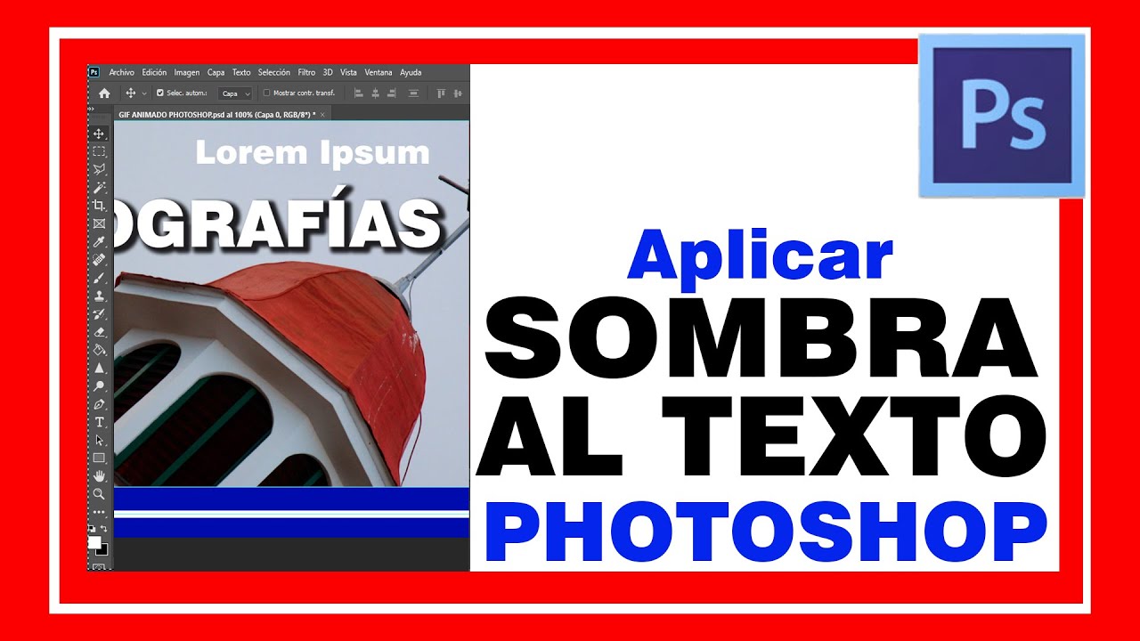 Resaltar texto con SOMBRA PARALELA en PHOTOSHOP para mejorar ...
