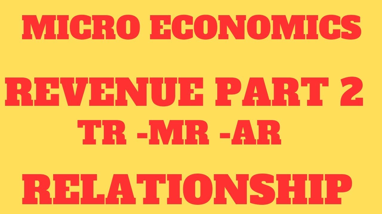 REVENUE MICRO ECONOMICS - YouTube