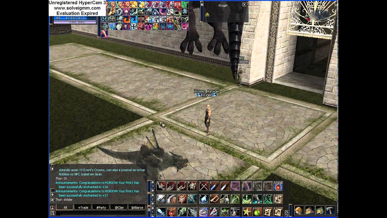 Lineage 2 - Strider / Wyvern - YouTube