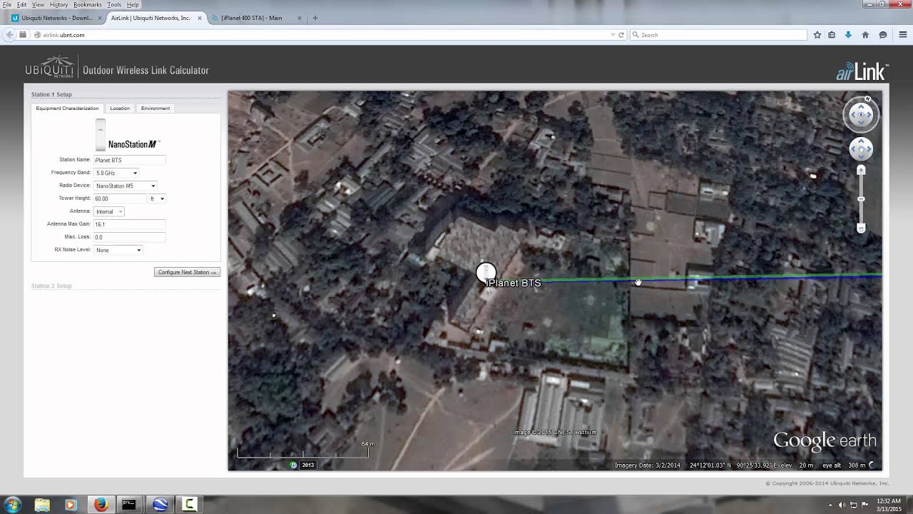 Outdoor Wireless Link Calculator (ওয়ারলেস লিংক ) Site Elevation by ...