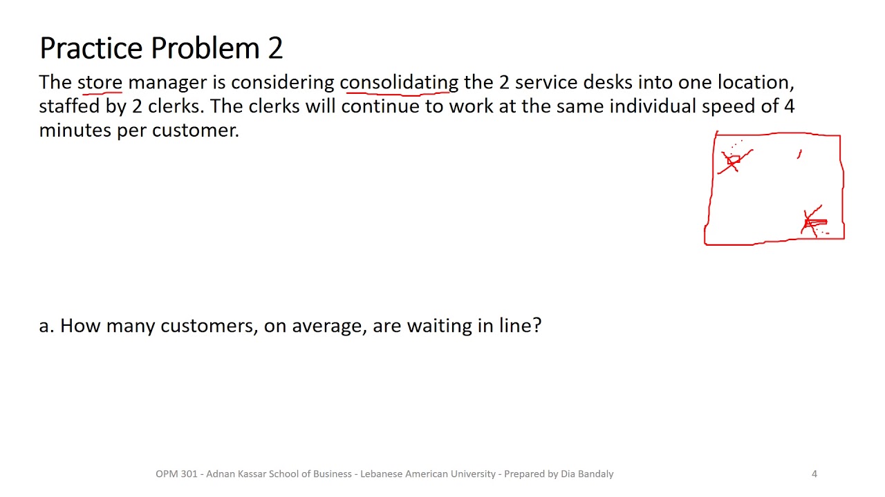 Management of Waiting Lines Solved Problems - Part 1 - YouTube