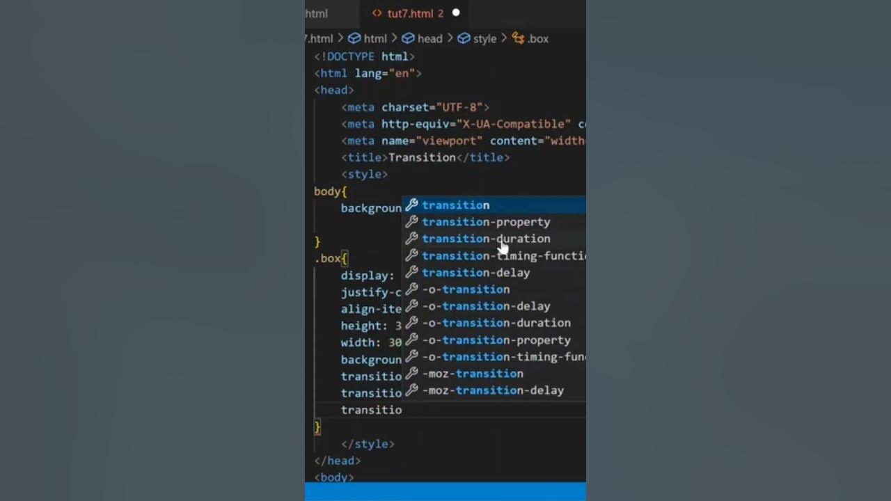 CSS TRANSITION PROPERTY || HOVER EFFECT #web #developement - YouTube