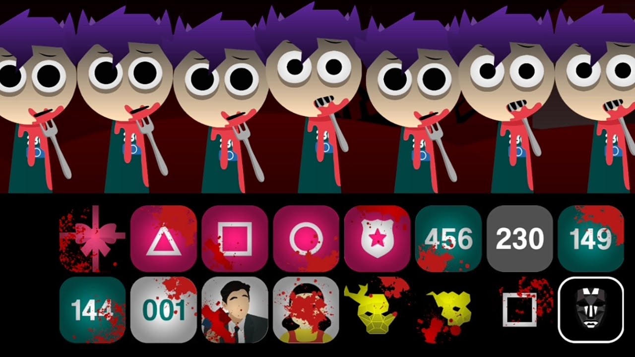 how to bug Sprunki Squid game Test all Characters mod - YouTube