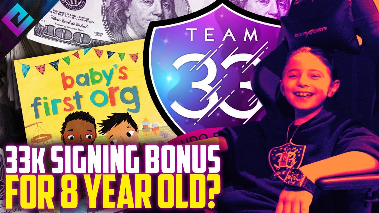 This 8 Year Old Signed a $33,000 Bonus for Esports Team 33 - YouTube