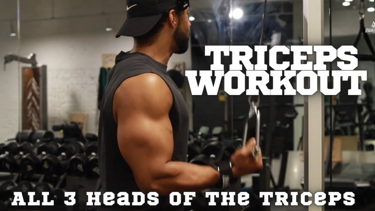 Triceps Workout… All 3 Heads Of The Tricep | Hypertrophy - YouTube