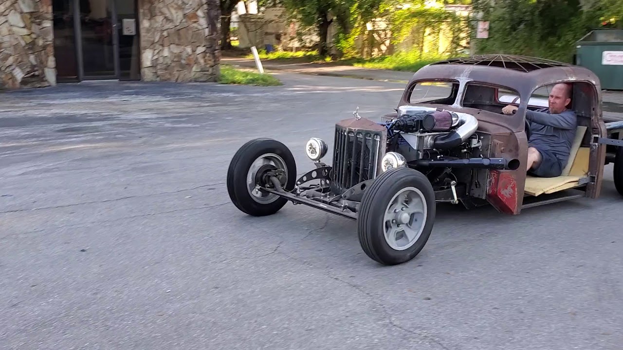 Rat Rod with Mustang GT500 Supercharger #doitfordale - YouTube