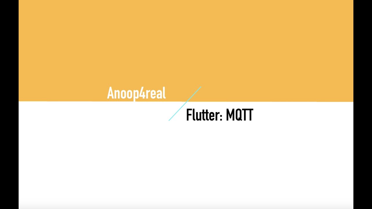 Flutter: Create an MQTT app - YouTube