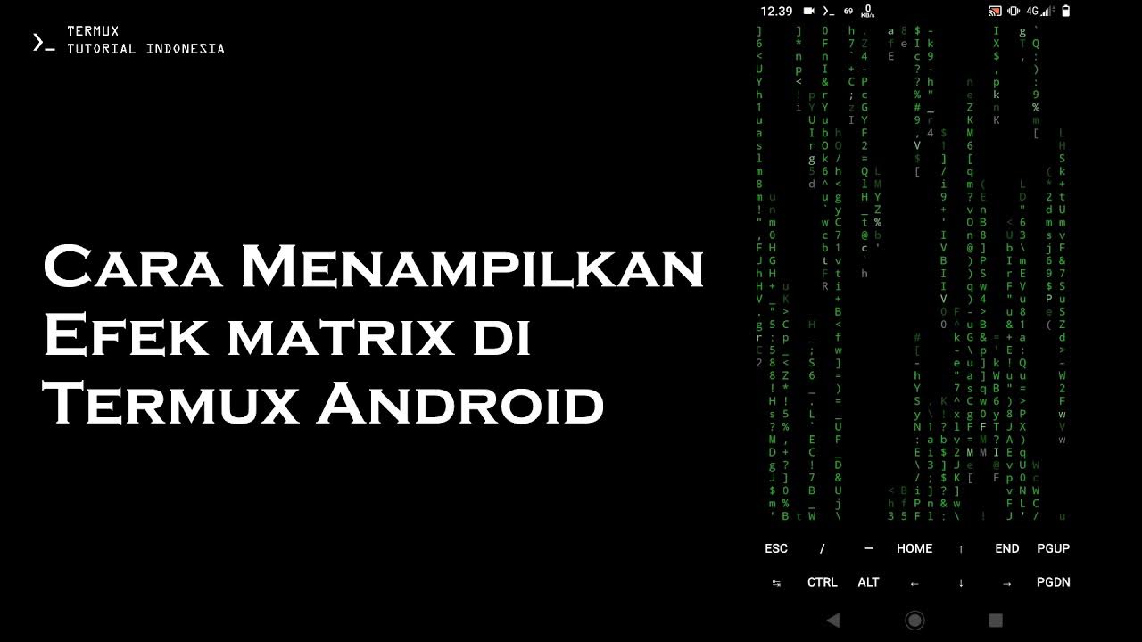 Cara Menampilkan Efek Matrix (Teks Berjalan) di Termux Android No Root ...