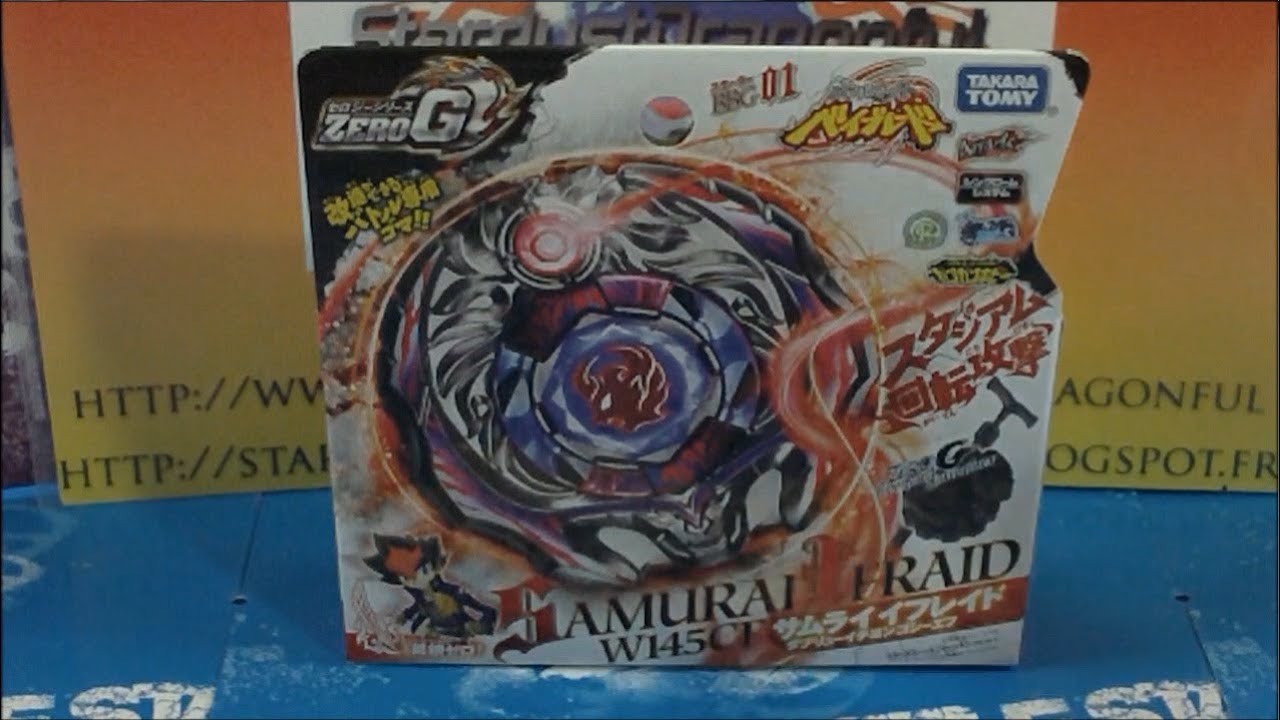Beyblade (shogun steel) Zero-G BBG-01 Samurai Ifraid W145CF UNBOXING HD ...