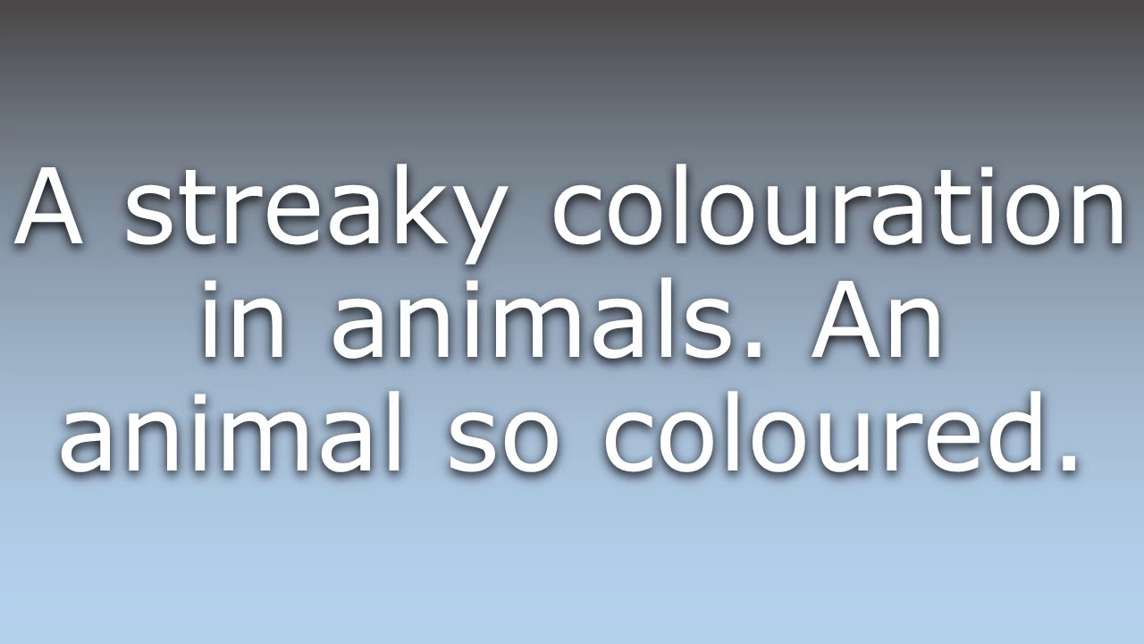 What does Brindle mean? - YouTube