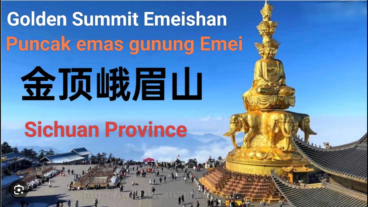 Jinding 金顶 Puncak Emas Golden Summit 03 April 2024 Gunung Emei Mount ...