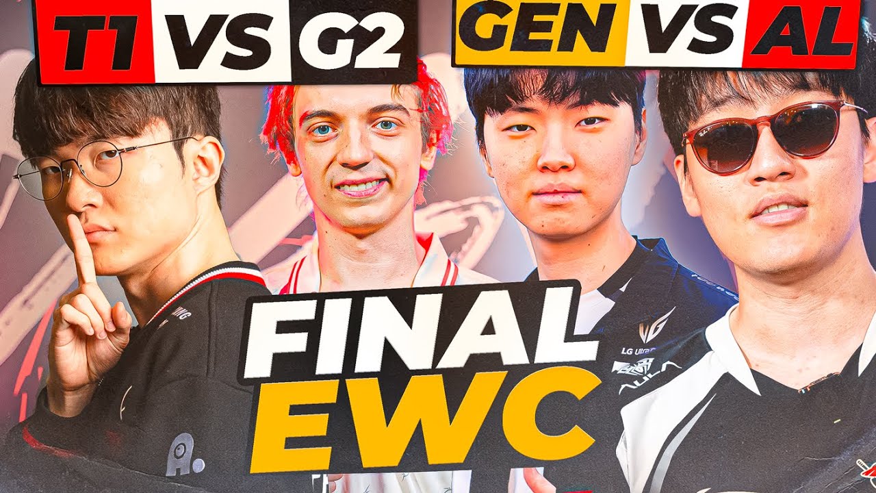 FAKER vs CAPS Y FINAL ÉPICA CHINA vs COREA 😱 // T1 vs G2 // GEN vs AL | EWC 25 - YouTube