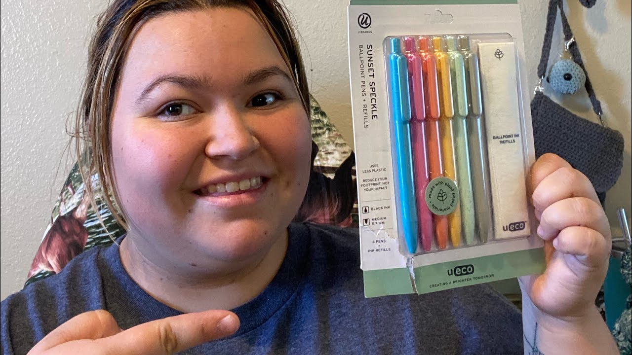 Pen test! Trying U-Brand’s set of 6 pens with ink refill! Penguins ...