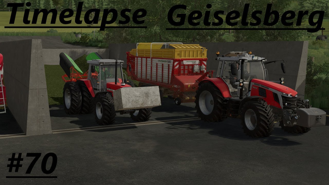 LS22 Timelapse Geiselsberg #70 Silo Walzen mit dem MF 3120! - YouTube