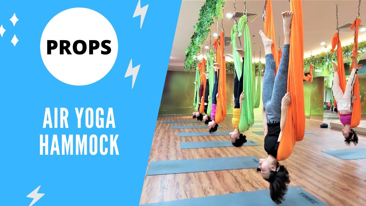 30 Minutes Air Yoga full Class video with hammock techniques - YouTube