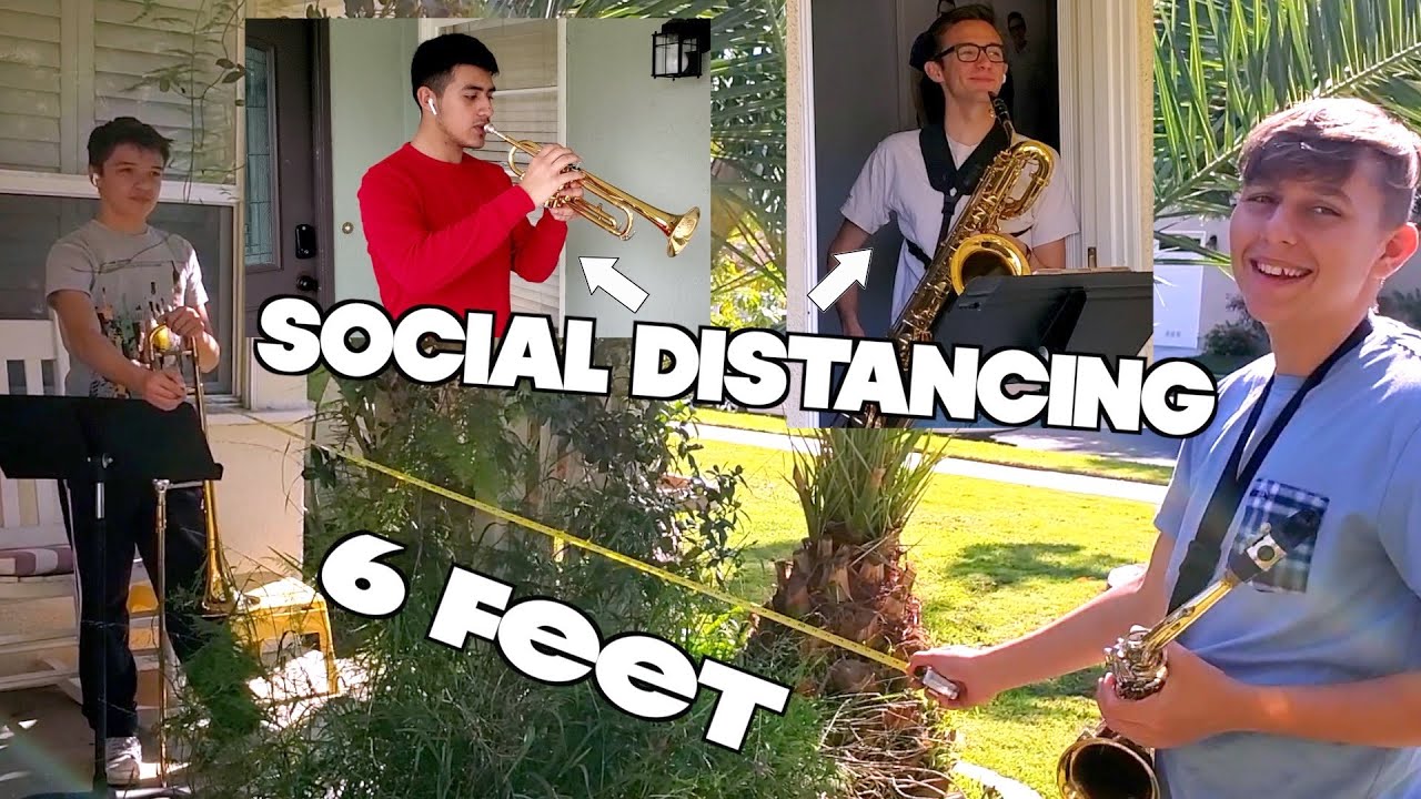 When "Band Kids" Try Social Distancing - YouTube