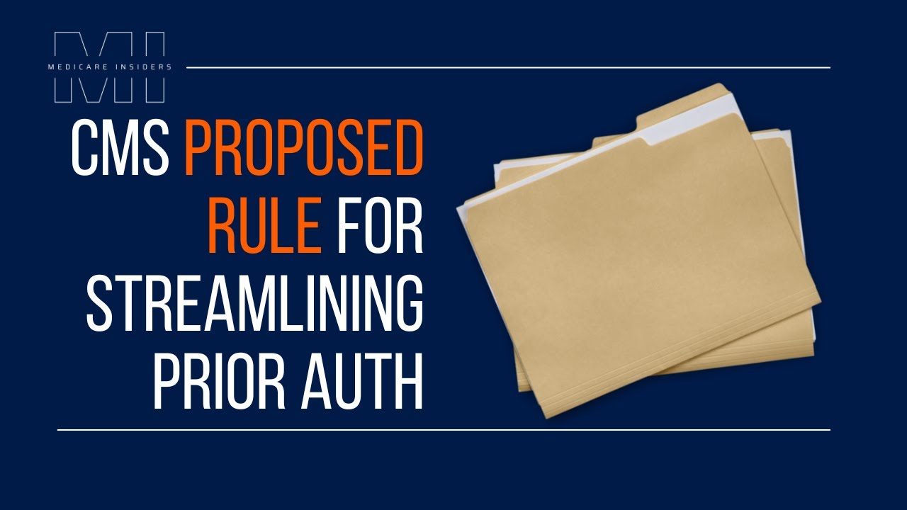 CMS Proposed Rule to Streamline Authorizations - YouTube