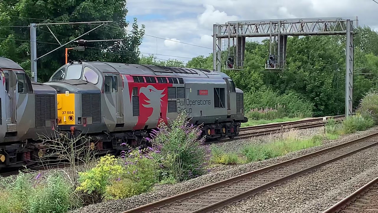 The double header rog class 37 locos 2020 part 2 - YouTube