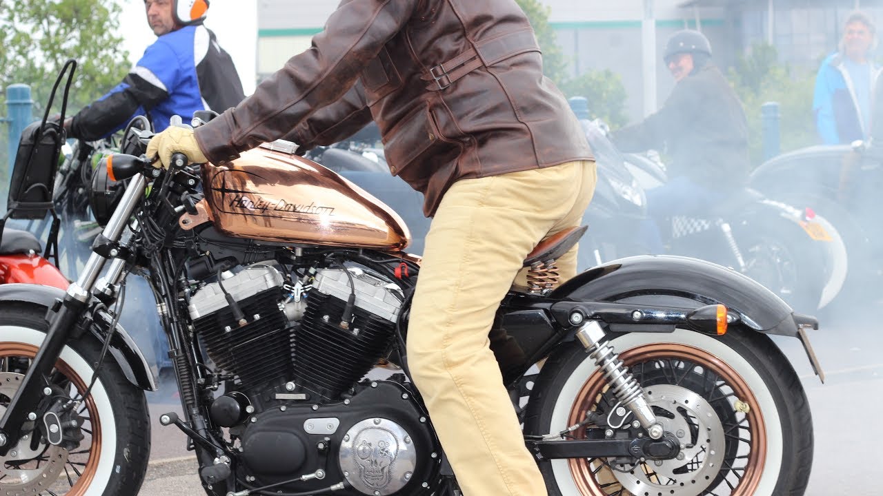 Harley Sportster Group Ride 2017 - YouTube