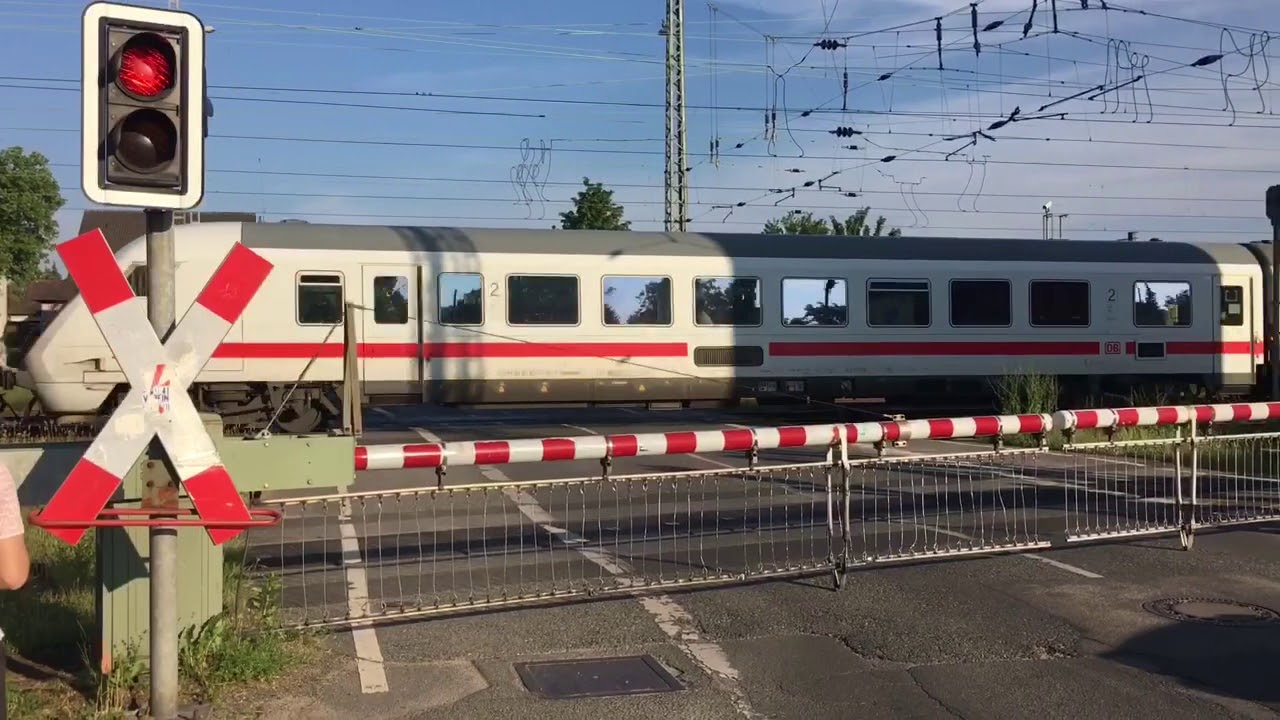 Deutschland (Germany) Trains Railroad crossing ICE, IC, EC, IRE Cargo ...