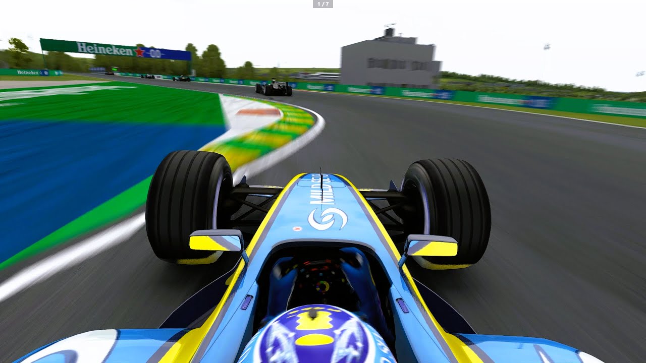 Fernando Alonso Renault R24 | Assetto Corsa | Hungary F1 2004 | Onboard ...