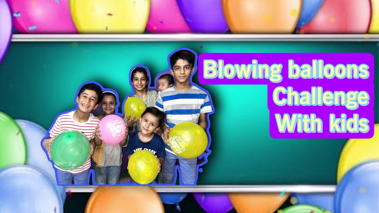 Popping balloons challenge game | blowing balloons challenge game ...