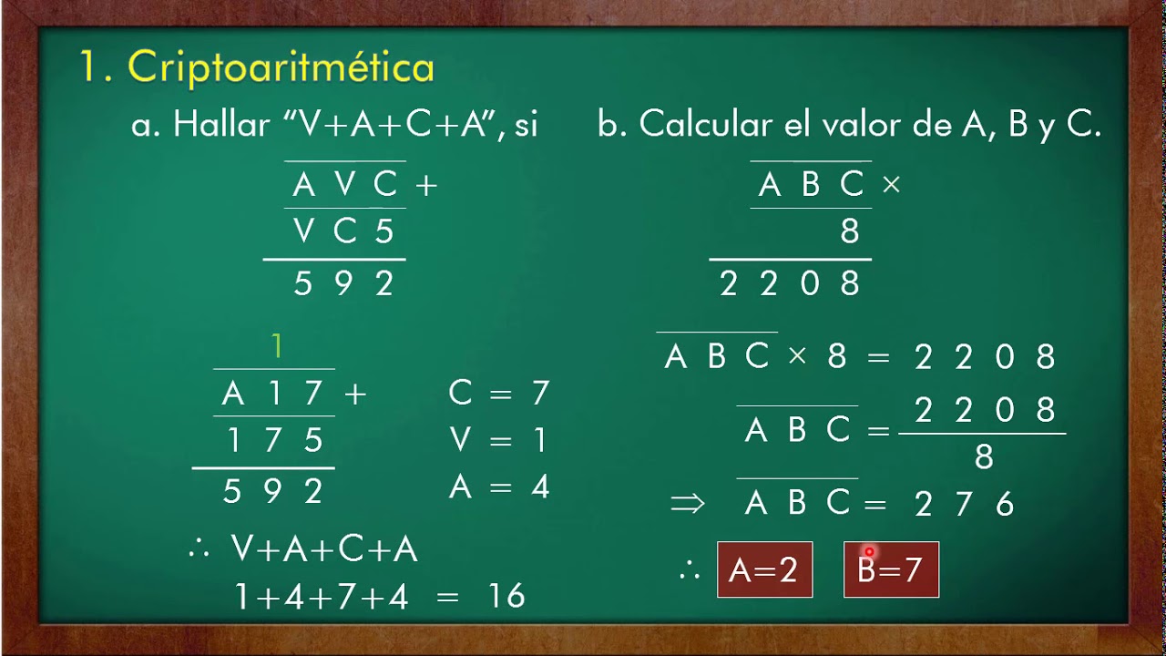 Raz. Mat. 6to Grado de Primaria, Criptograma Numérico - Semana 7 - YouTube